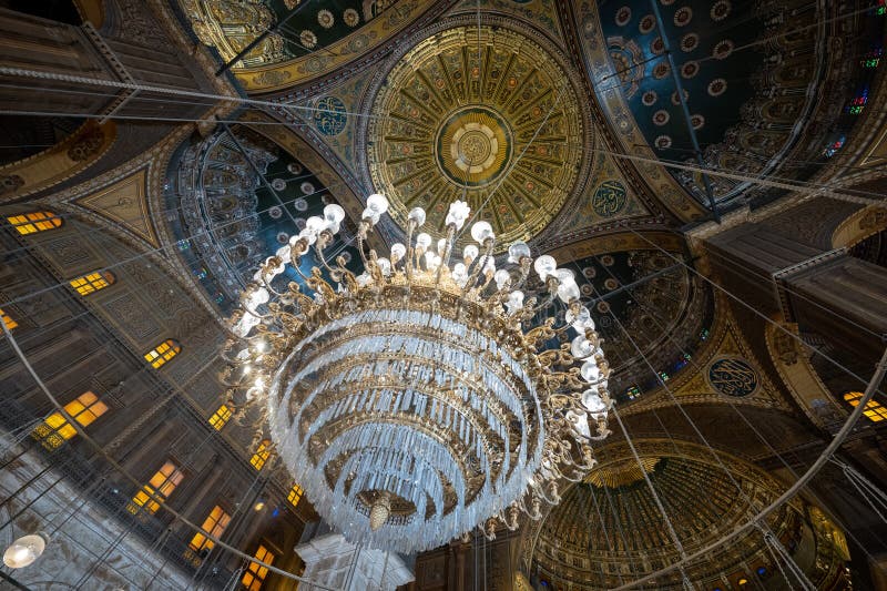 Interior of Saladin Citadel Mosque Editorial Photography - Image of ...