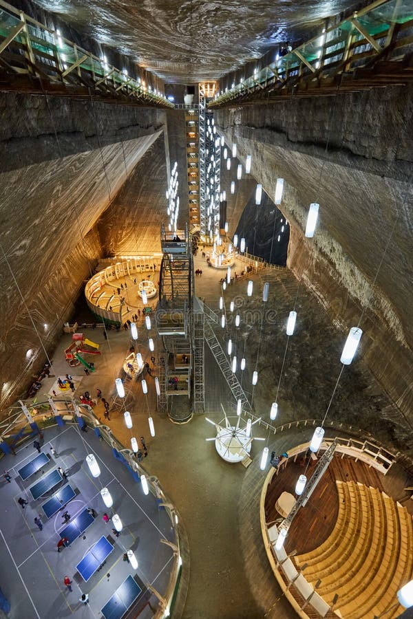 Interior of a salt mine stock image. Image of gallery - 95152697