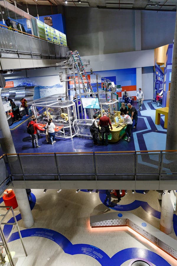 Interior of the Science Center Nemo in Amsterdam. the Museum Has ...