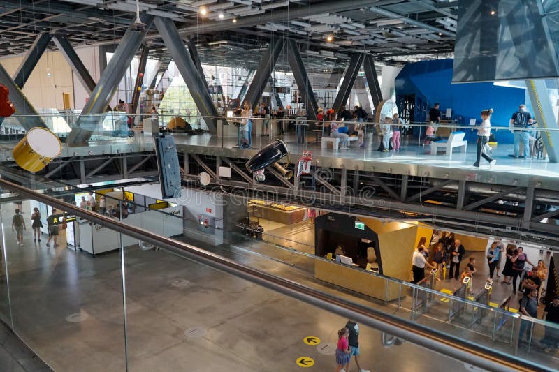 Interior of the Second Floor at the Copernicus Science Center in Warsaw ...