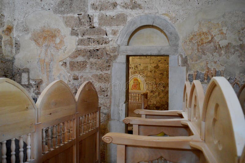Interior of the Serbian Orthodox Monastery Stock Image - Image of ...