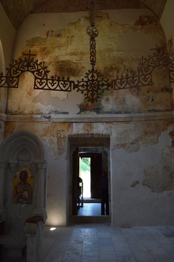 Interior of the Serbian Orthodox Monastery Stock Image - Image of ...