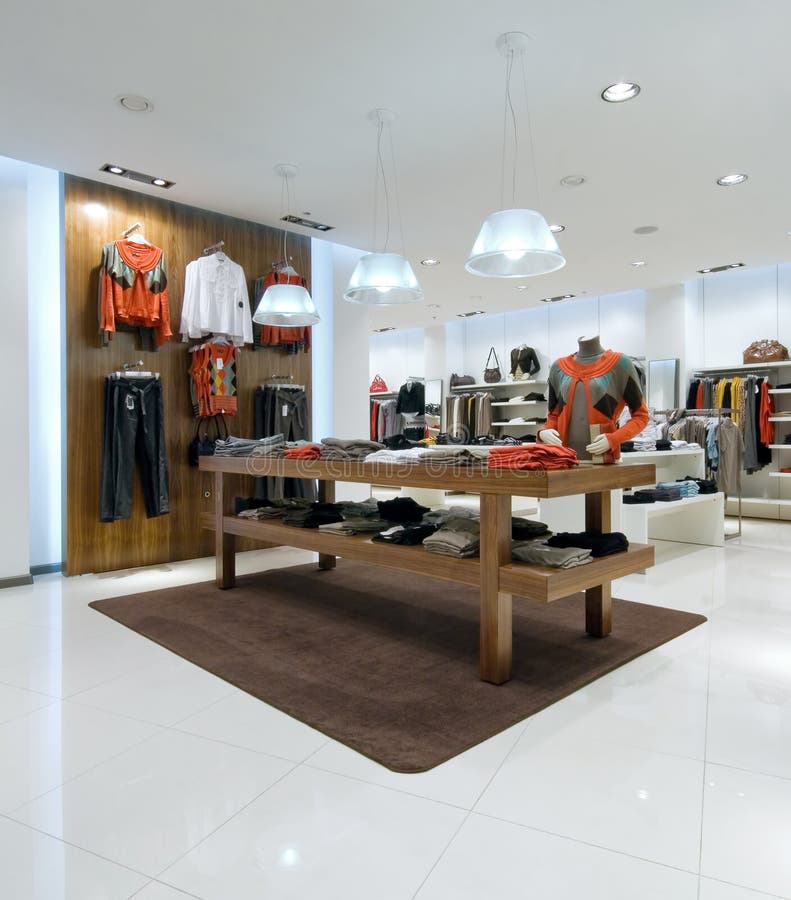 Interior of a Shopping Mall Stock Photo - Image of design, decoration ...