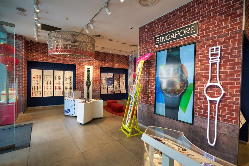 Interior Shot of Swatch Store Editorial Stock Photo - Image of trade ...