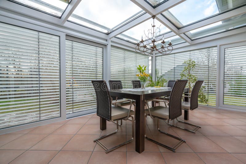 Some Interior Shots of a Pretty Winter Garden Stock Image - Image of ...