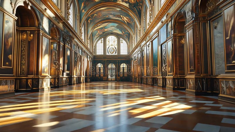 The Interior Showcases Elaborate Decor and Natural Light Casting ...