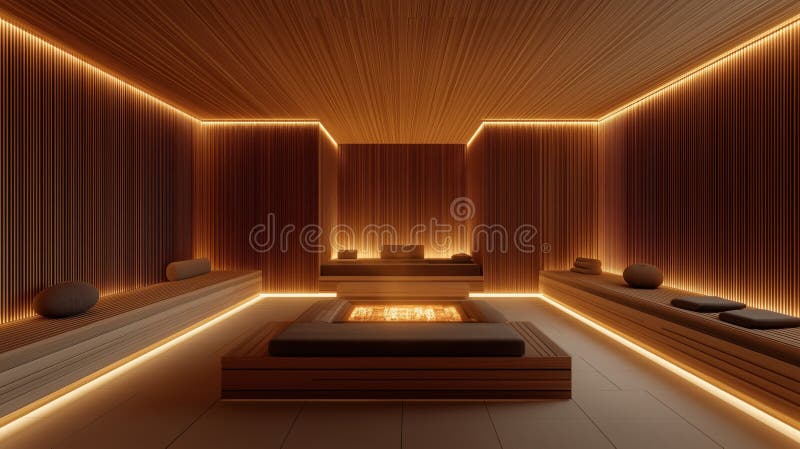Experience Tranquility in a Minimalist Spa Bathhouse Featuring Sleek ...