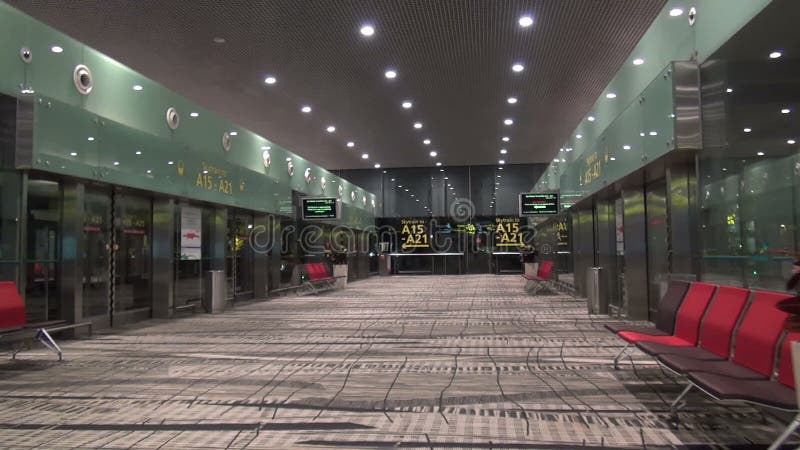 Singapore Changi Airport Terminal 2 Wonderfall Display Stock Footage ...