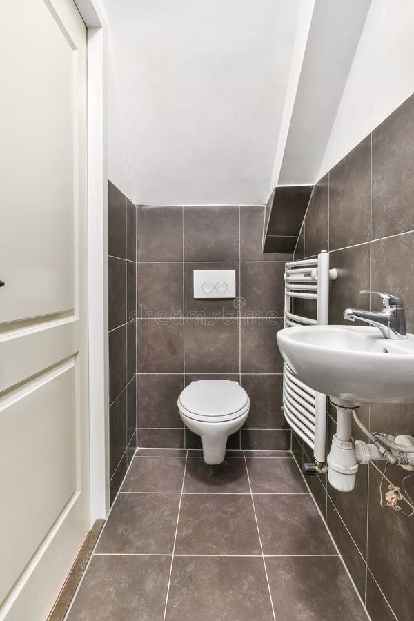 Small clean restroom stock photo. Image of beautiful - 232444232