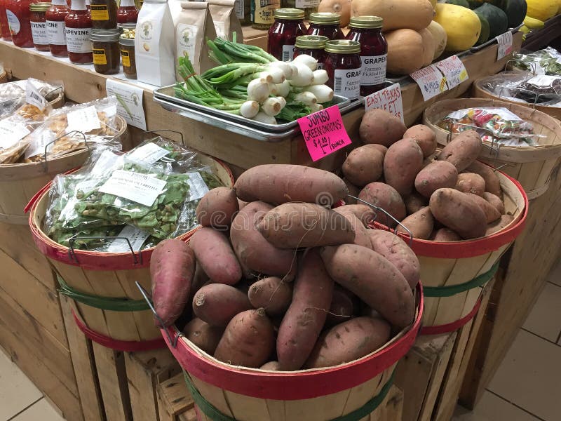Interior of a Small Farmer Market Editorial Stock Photo - Image of ...