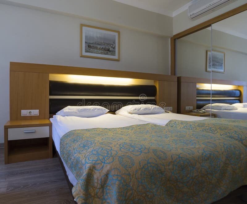 The Interior of Small Hotel Room. Editorial Photo - Image of living ...