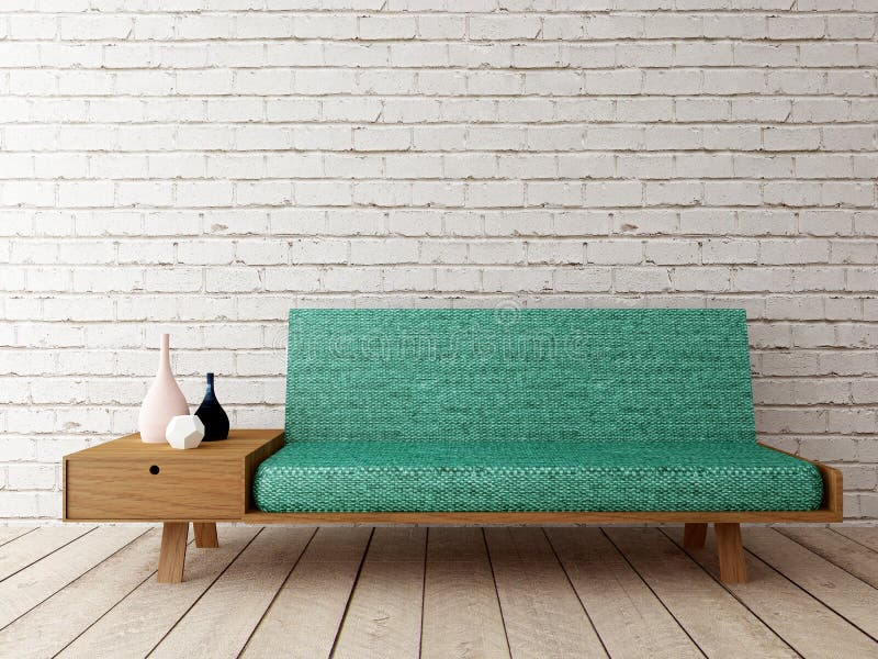 Interior with Sofa, Background Stock Image - Image of furniture, decor ...