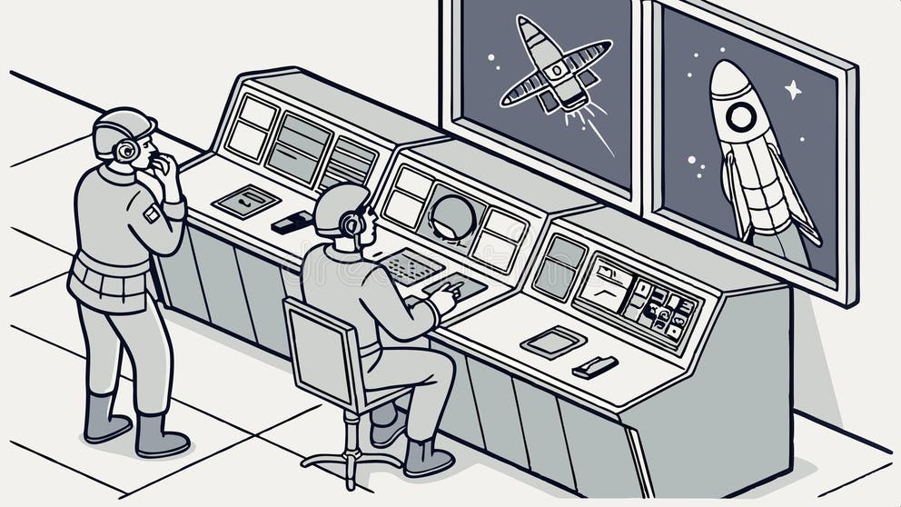 Control Panel Spaceship, Depicting Space Exploration and Futuristic ...
