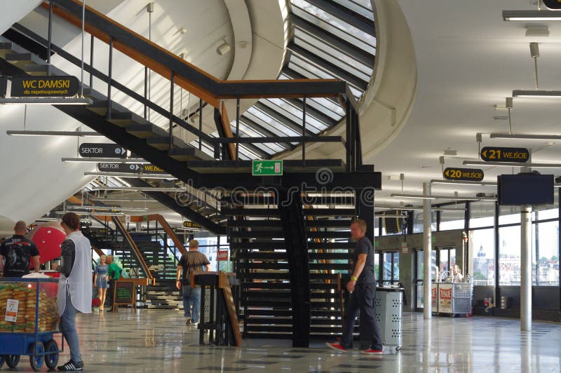 Interior of Spodek, Arena Complex in Katowice, Poland Editorial Photo ...