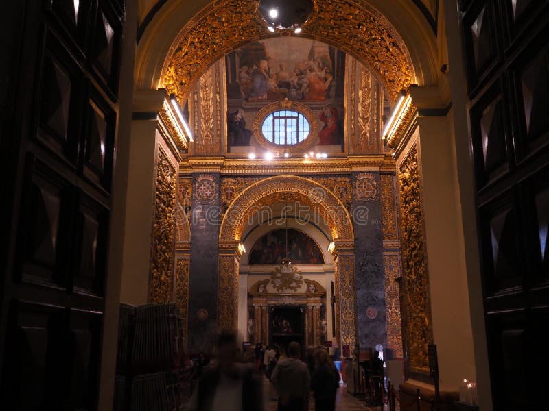 The Interior of St John S Co-Cathedral Valetta Malta Editorial Stock ...