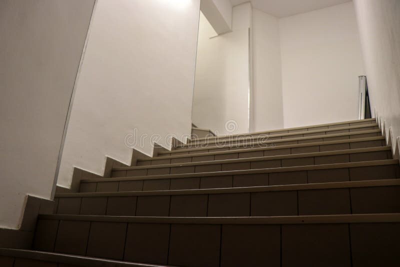 Interior stairs going up stock photo. Image of contemporary - 108986300