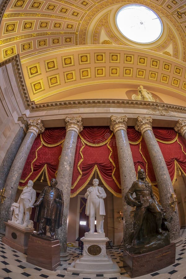 Interior of Statuary Hall in the US Capitol Building, Washington ...