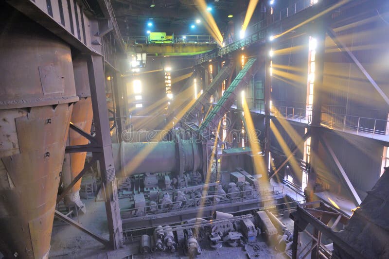 Interior steel plant stock image. Image of factory, cargo - 38519213