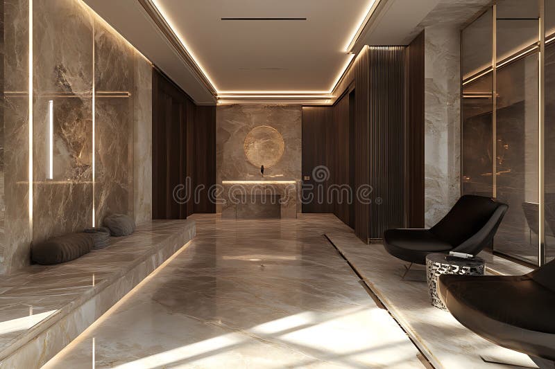 Interior Structure of a Temple Made Entirely of Marble Stock ...