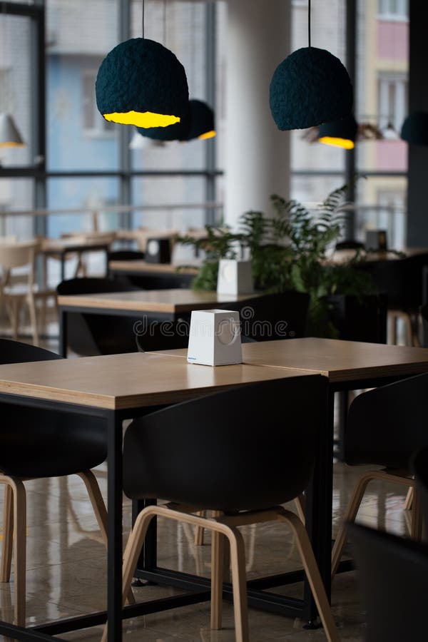 The Interior of the Stylish Cafe Stock Image - Image of design, cozy ...