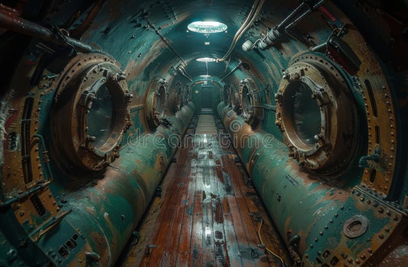 Exploring the Interior of a Submarine with Torpedoes and Bomb Storage ...