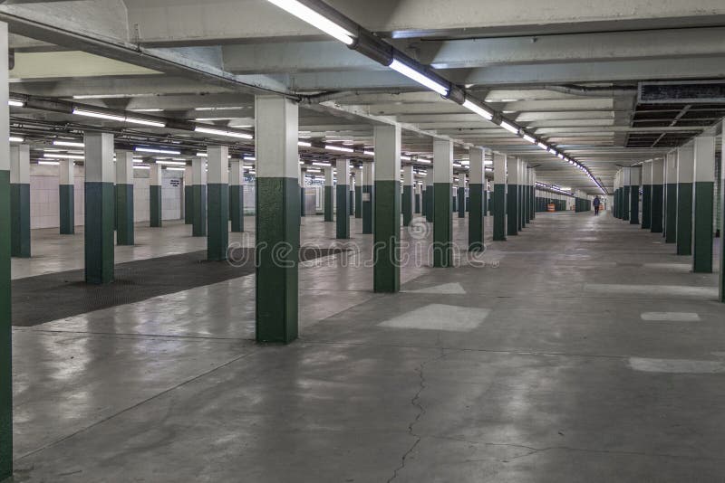 Interior of a Subway Station Stock Image - Image of crowd, arrival ...