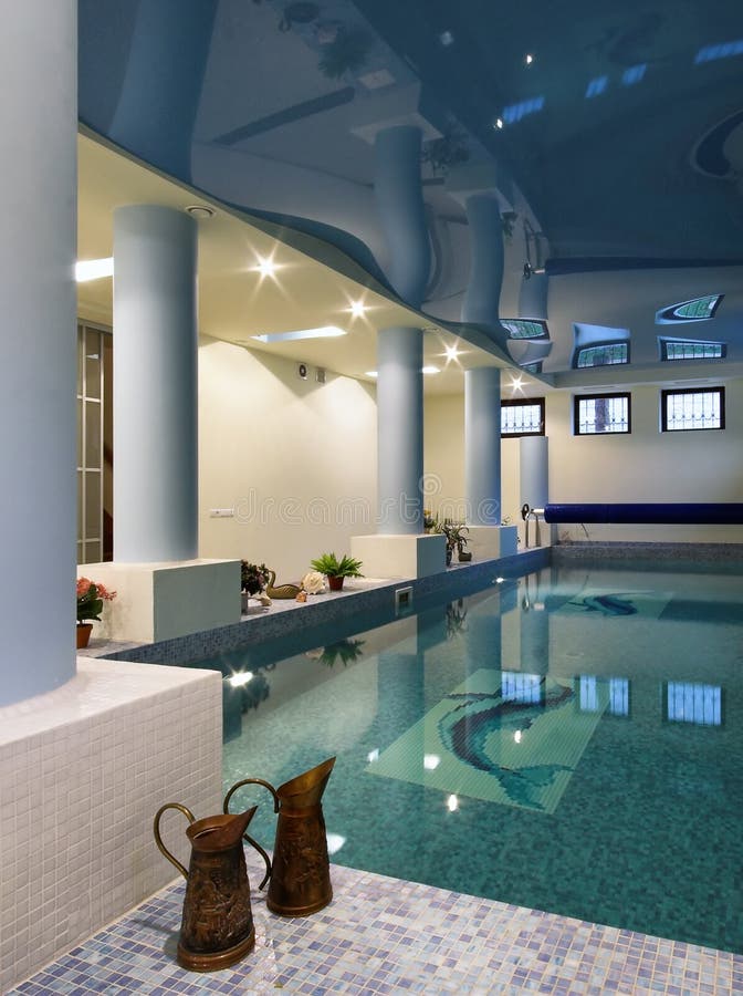 Interior of a Swimming Pool Stock Photo - Image of interior, deep: 6649272