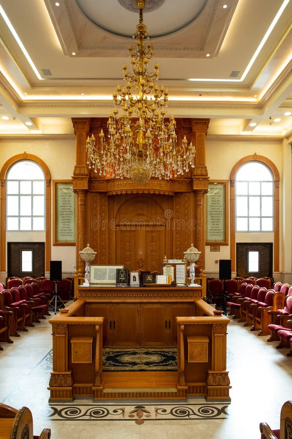Israel, Ashdod- July 14, 2022: the Interior of the Synagogue in Israel ...