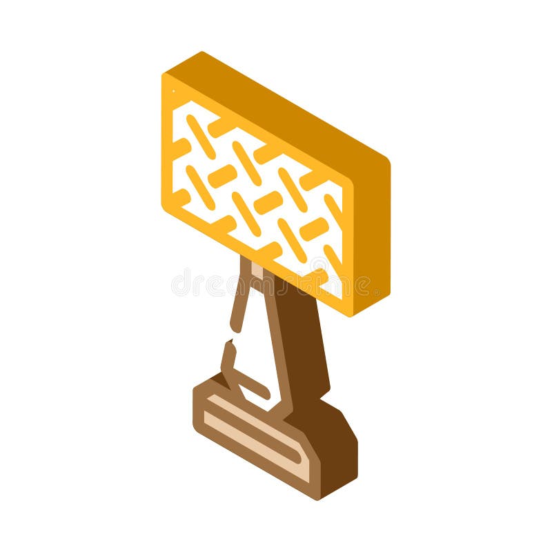 Interior Table Lamp Isometric Icon Vector Illustration Stock Vector ...