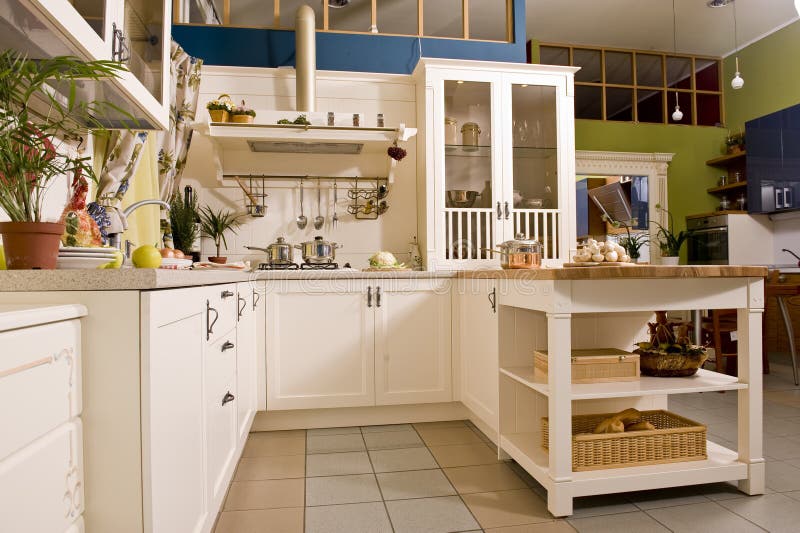 Interior of a Table Room in in Classical Style Stock Image - Image of ...