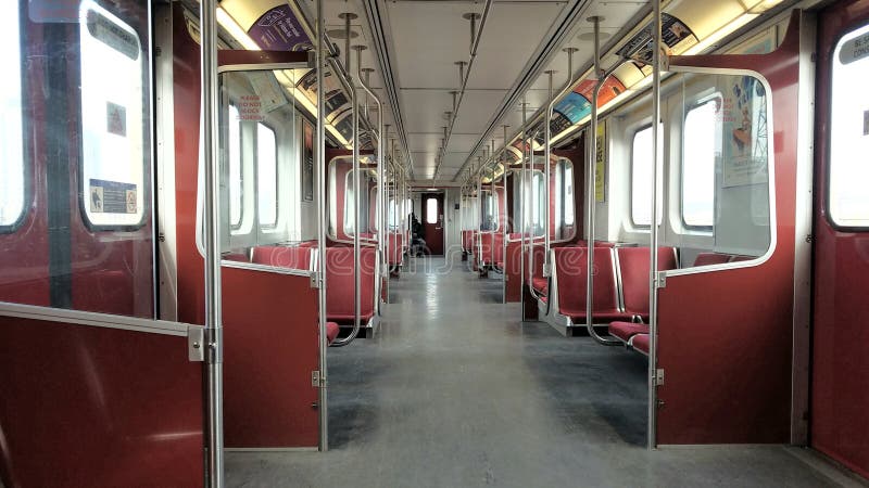 Interior of Toronto subway editorial photo. Image of modern - 177360111