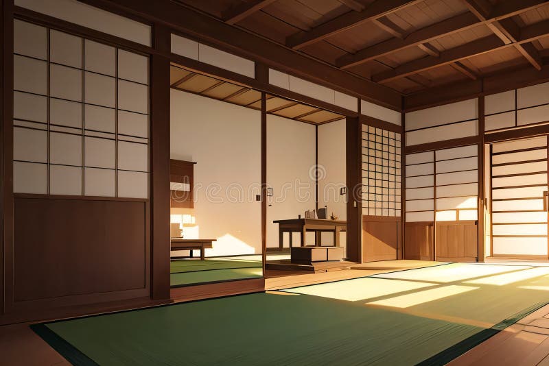 Interior of a Traditional Japanese House from the Edo Period Stock ...