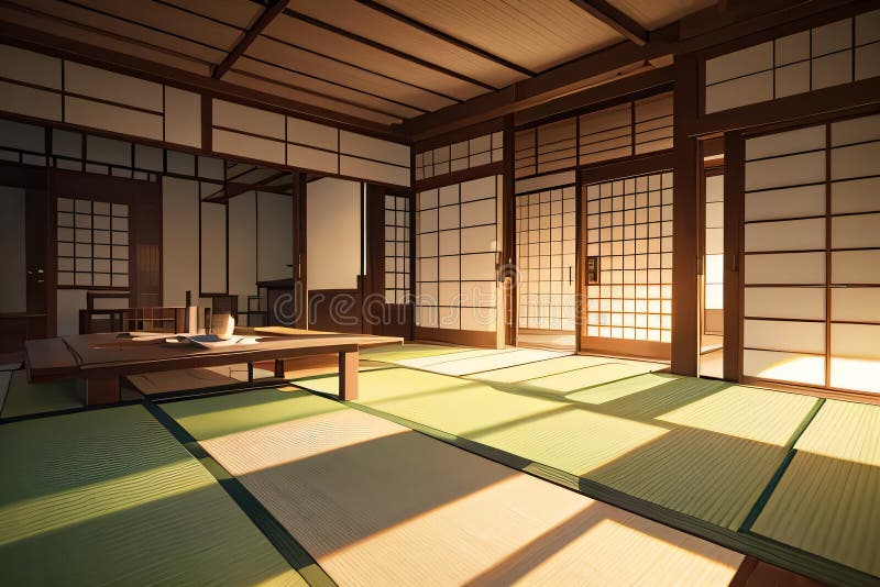 Interior of a Traditional Japanese House from the Edo Period Stock ...