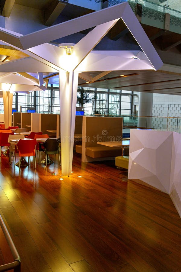 Interior of a Trendy Restaurant in a Modern Style Stock Image - Image ...