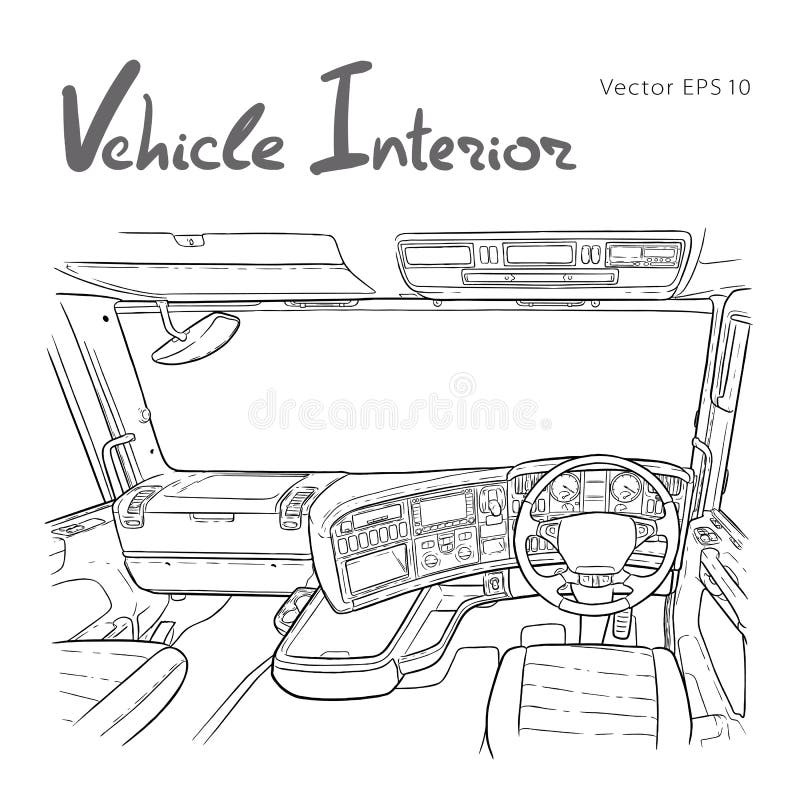 Inside Truck Cab Stock Illustrations – 101 Inside Truck Cab Stock ...