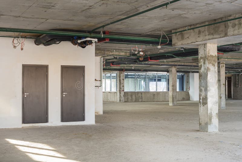 Construction modern office stock photo. Image of repairing - 4356410