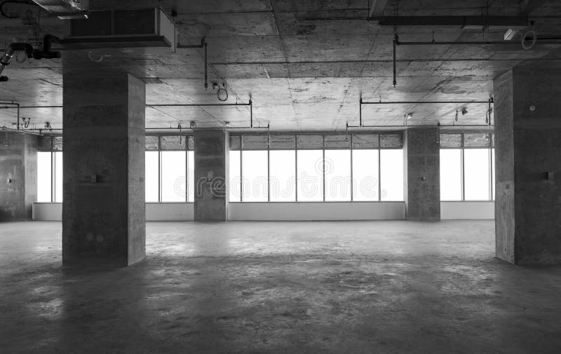 Interior Under Construction Stock Photo - Image of city, industrial ...