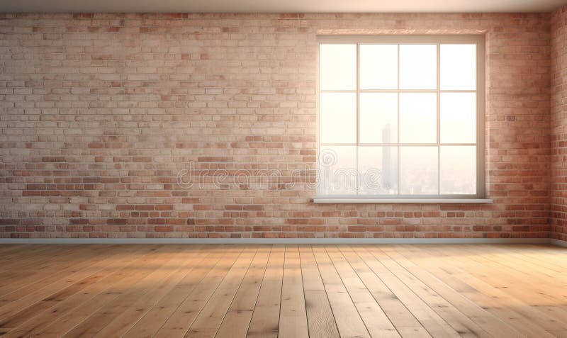 Interior of Unfinished Repair Room with Brick Wall and Window Stock ...
