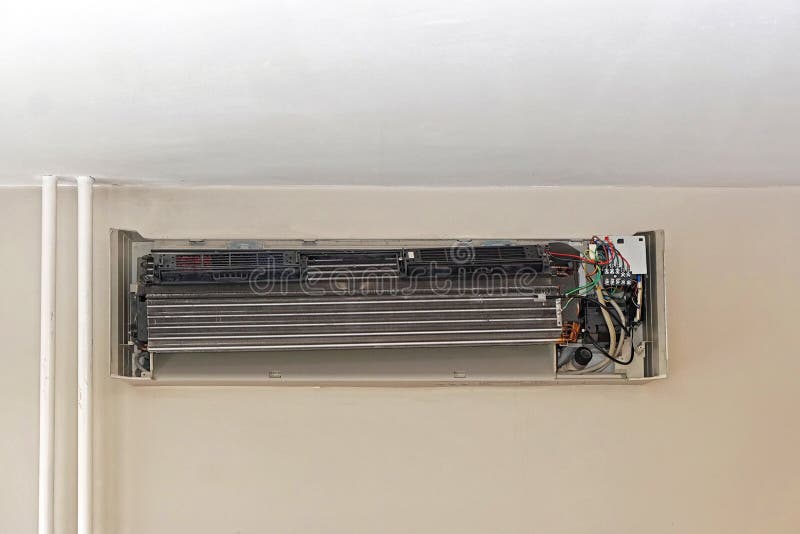 Air conditioner open stock image. Image of equipment - 107478121
