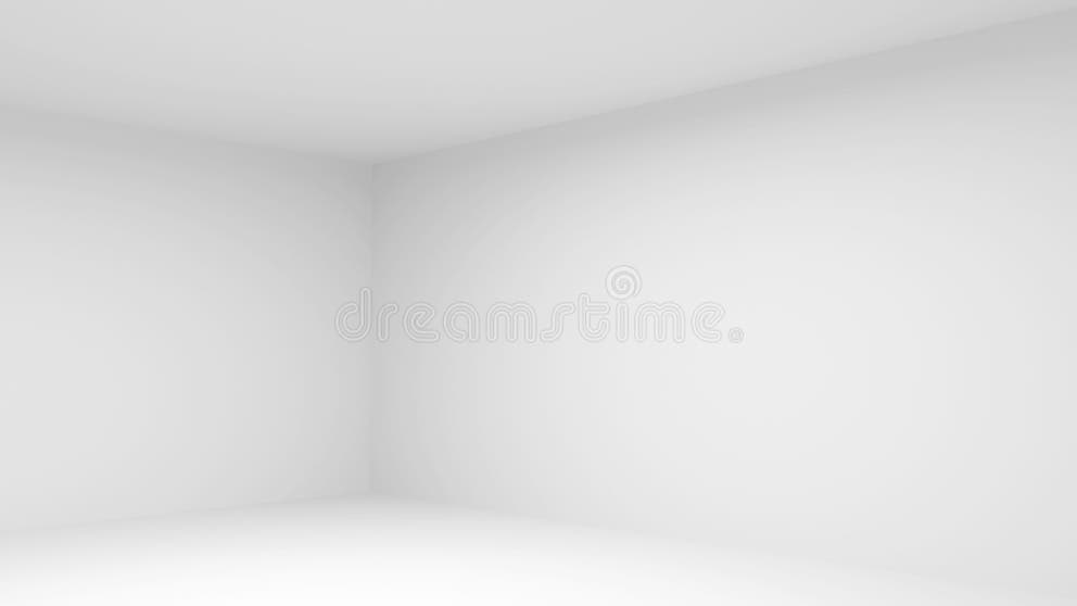 Interior Vacío Abstracto Del Sitio Blanco Stock de ilustración ...