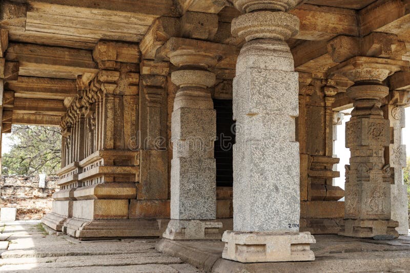 Interior of the Varaha Temple in Hampi, Karnataka, India Stock Photo ...
