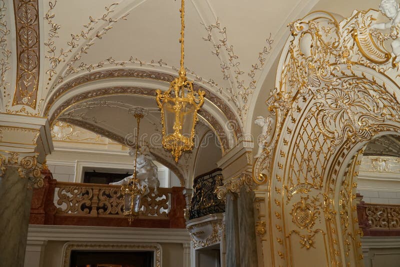 The Interior of a Very Beautiful Opera and Ballet Theater in Odessa ...