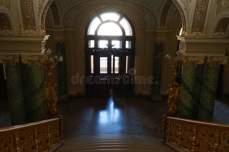 The Interior of a Very Beautiful Opera and Ballet Theater in Odessa ...