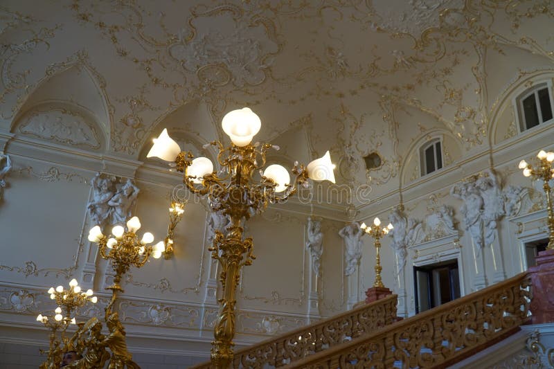 The Interior of a Very Beautiful Opera and Ballet Theater in Odessa ...