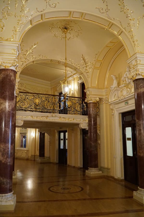The Interior of a Very Beautiful Opera and Ballet Theater in Odessa ...