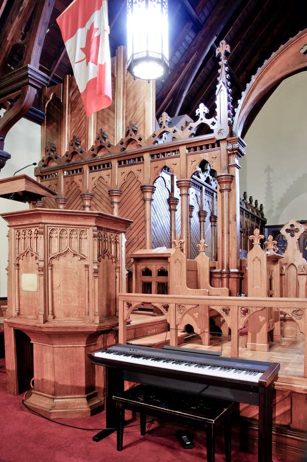 Interior of Victorian-era Church Stock Photo - Image of pulpit, century ...