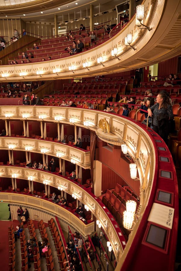 Wiener Staatsoper Auditorium Editorial Photo - Image of austria, drama ...