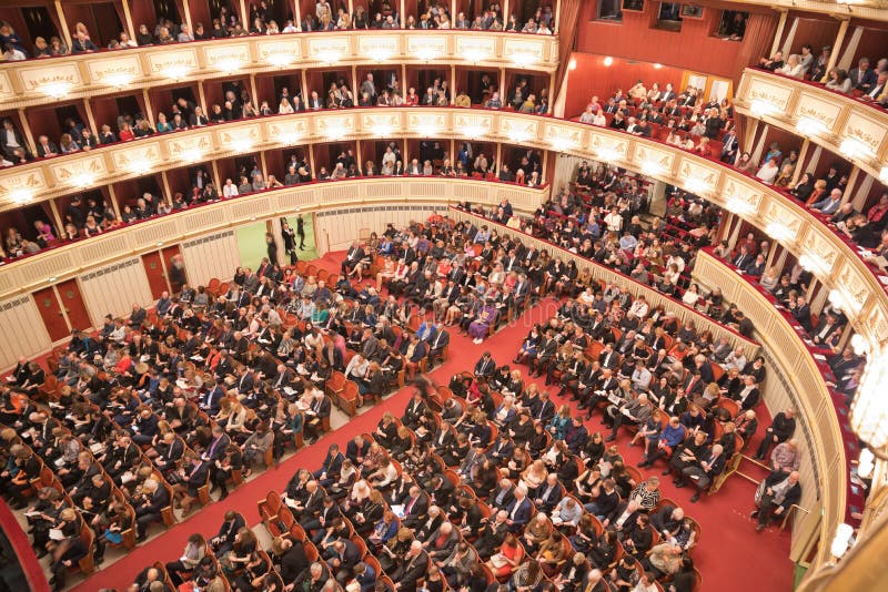 Wiener Staatsoper Auditorium Editorial Stock Image - Image of opera ...