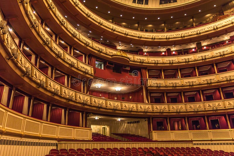 Interior of Vienna State Opera Editorial Photo - Image of architectural ...
