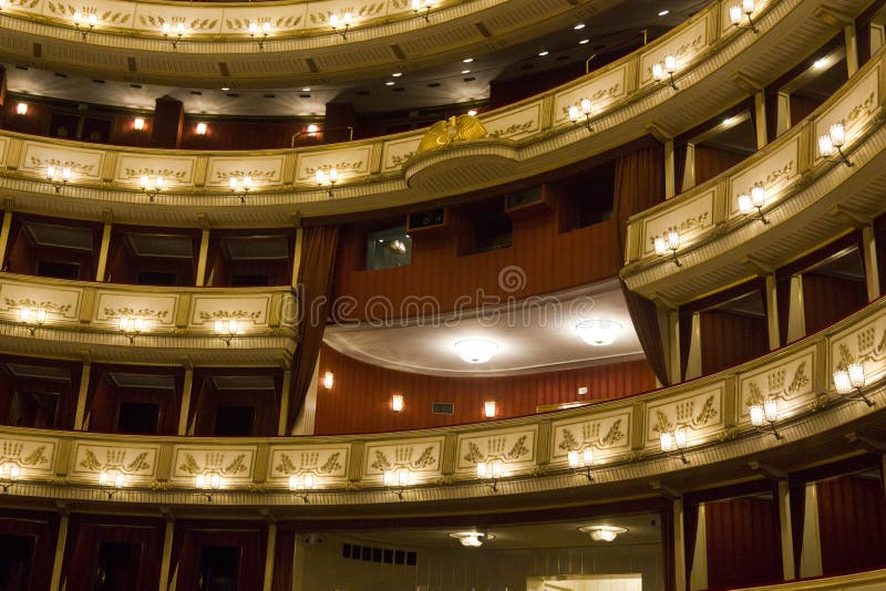 Interior of Viennese Staatsoper, Vienna Opera House Editorial Stock ...
